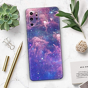 DesignSkinz Colorful Nebula Protective Vinyl Decal Wrap Skin Cover Compatible with The Samsung Galaxy S20 (Screen Trim & Back Glass Skin)