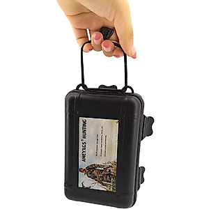 ZSHJGJR 2 Pack Broadhead Case Holds Plastic Protector Archery Arrowheads Portable Case Arrow Tips Storage Box for Archery Accessory (Black, M)