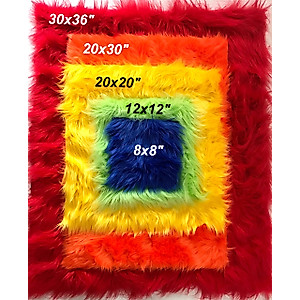 Bianna Creations 3oz Mixed Random Colors Craft Faux Fur Scrap Bag, Remnant Pieces Scrappy Artificial Fake for DIY Crafting Project, Gnome Beard Material, Small Pieces