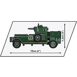 Cobi toys 267 Pcs Hc Great War /2988/ Rolls Royce Armoured Car Scale1:35