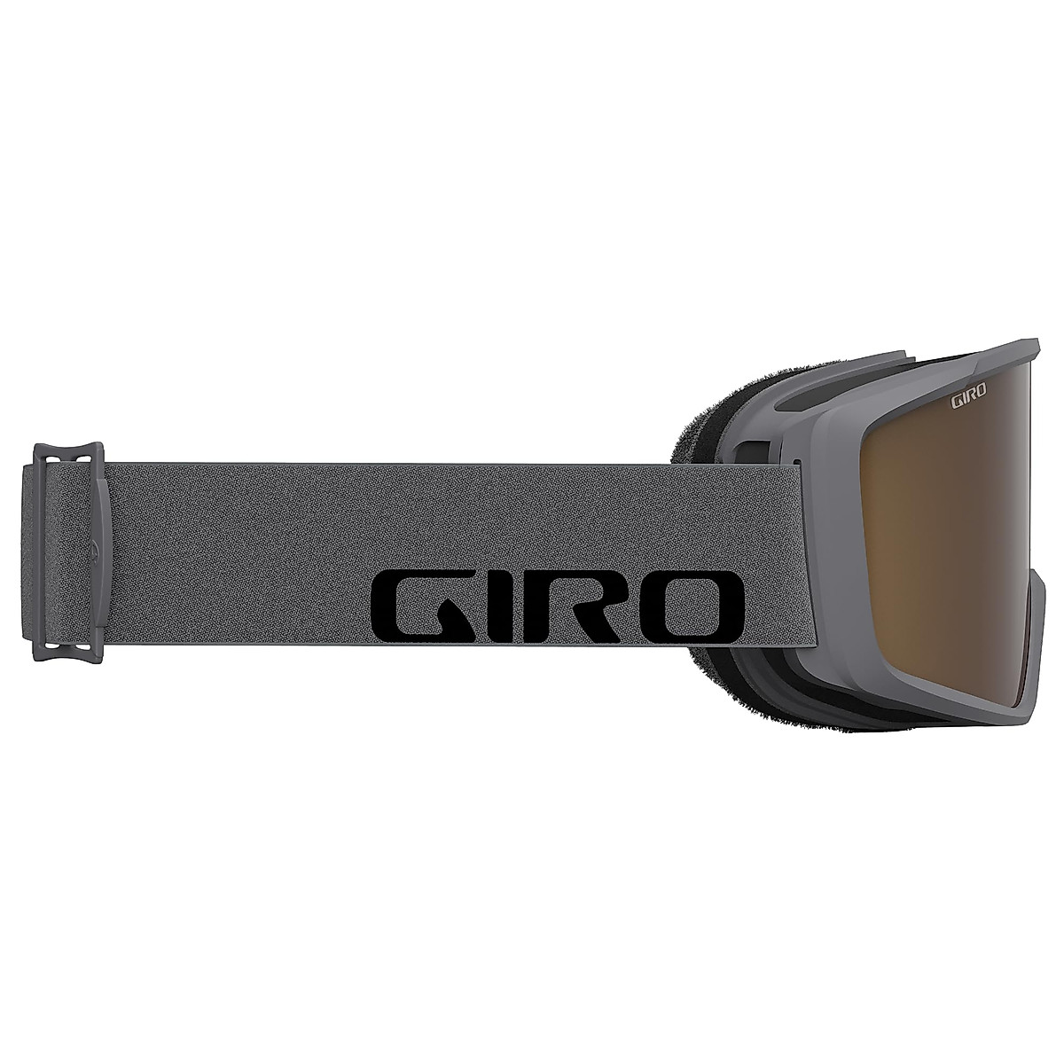 Giro Index 2.0 OTG Ski Goggles - Snowboard Goggles for Men, Women & Youth - Grey Wordmark Strap with Amber Rose Lens