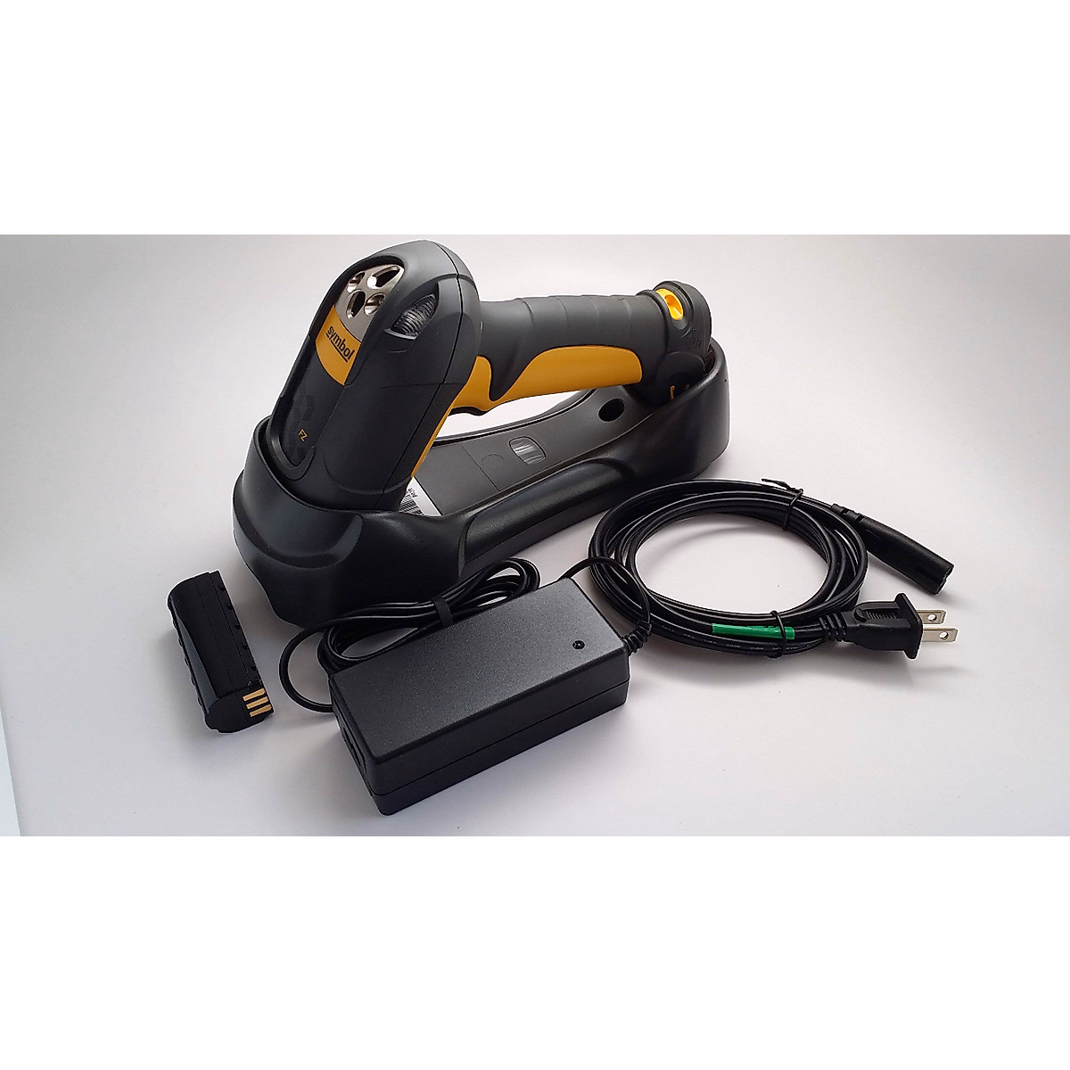 Zebra (Formerly Motorola Symbol) LS3578-FZ, Rugged, Cordless Barcode Scanner with integrated Bluetooth, with Charging Cradle and USB Cord (Renewed)