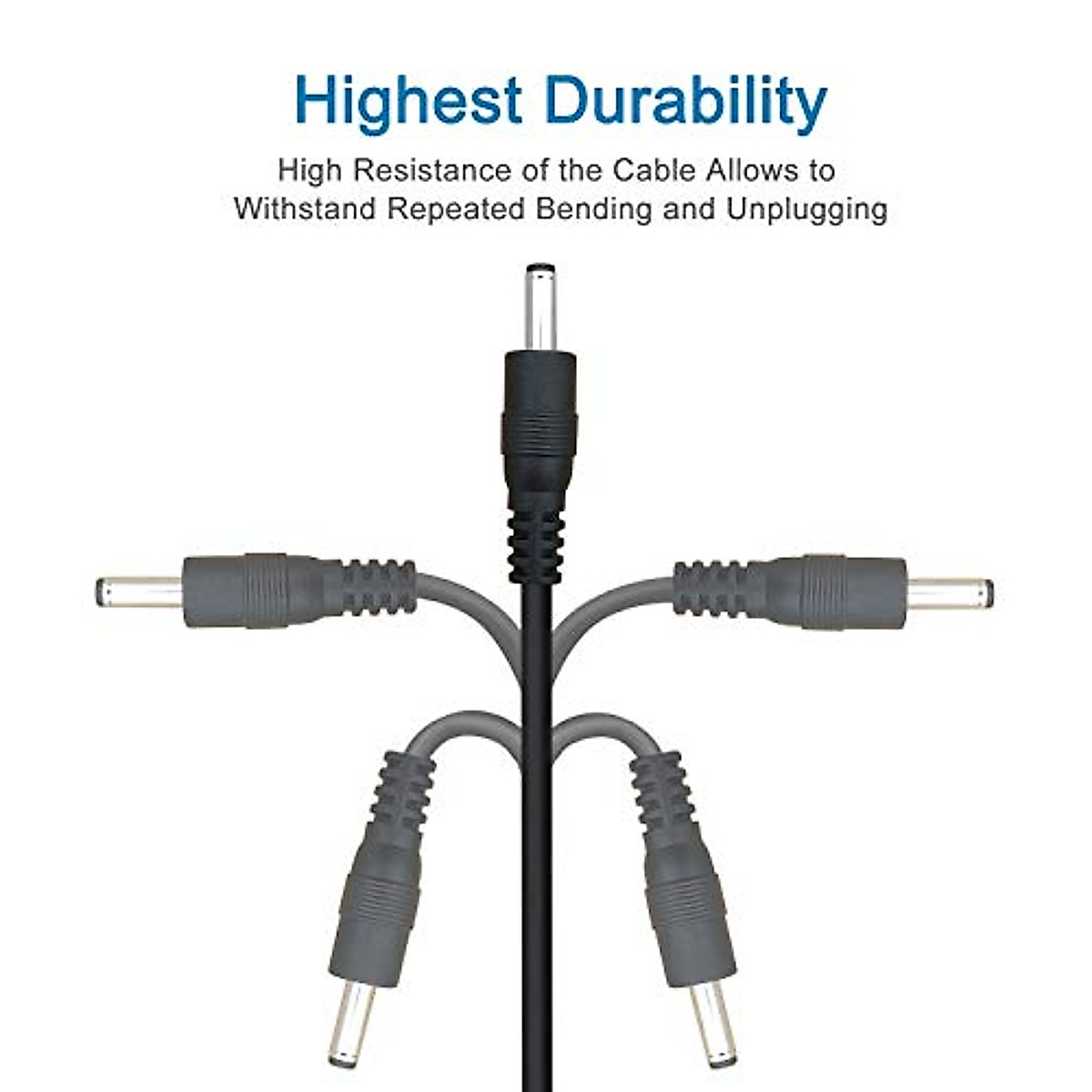 3-Pack 4ft USB to DC 3.5mm x 1.35mm 5 Volt DC Barrel Jack Power Cable,USB LED Strip Lights Flashlight Charging Cord USB A Male to DC 3.5 mm x 1.35 mm 5V Adapter Radiators,Fans,Cartoon Watches,Speakers