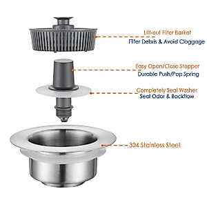 CozyBlock 33 x 22 x 9 Inch Top-mount/Drop-in Stainless Steel Single Bowl Kitchen Sink with Strainer and Cutting Board - 18 Gauge Stainless Steel-4 Faucet Hole