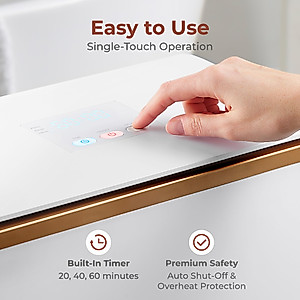 SereneLife Counter Towel Warmer Bucket - with Customized Fragrance for Spa and Bathroom, Luxury Towel Heater, Auto Shut off, Fits 1 large Towel, Blanket, Bathrobe, PJs (Rose Gold)