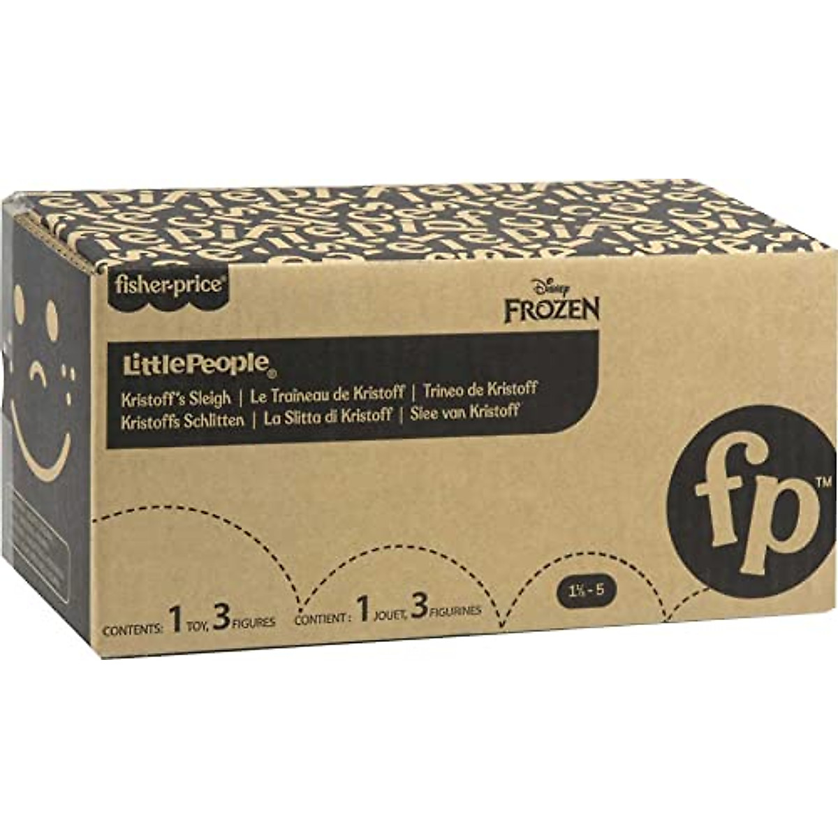 Disney Frozen Kristoff's Sleigh by Little People, Figure and Vehicle Set [Amazon Exclusive]