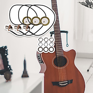 BQLZR 0.25inch Output Jack Guitar Pickup Piezo Transducer for Guitar Violin Pack of 3