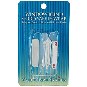 Cardinal Gates Cord Safety 3- Wraps, Clear