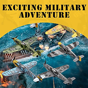 ViiKONDO 1/48 WWII BF109 Fighter German Aircraft Military Warplane Model Building Kit DIY Assembly Jet Gift (04)