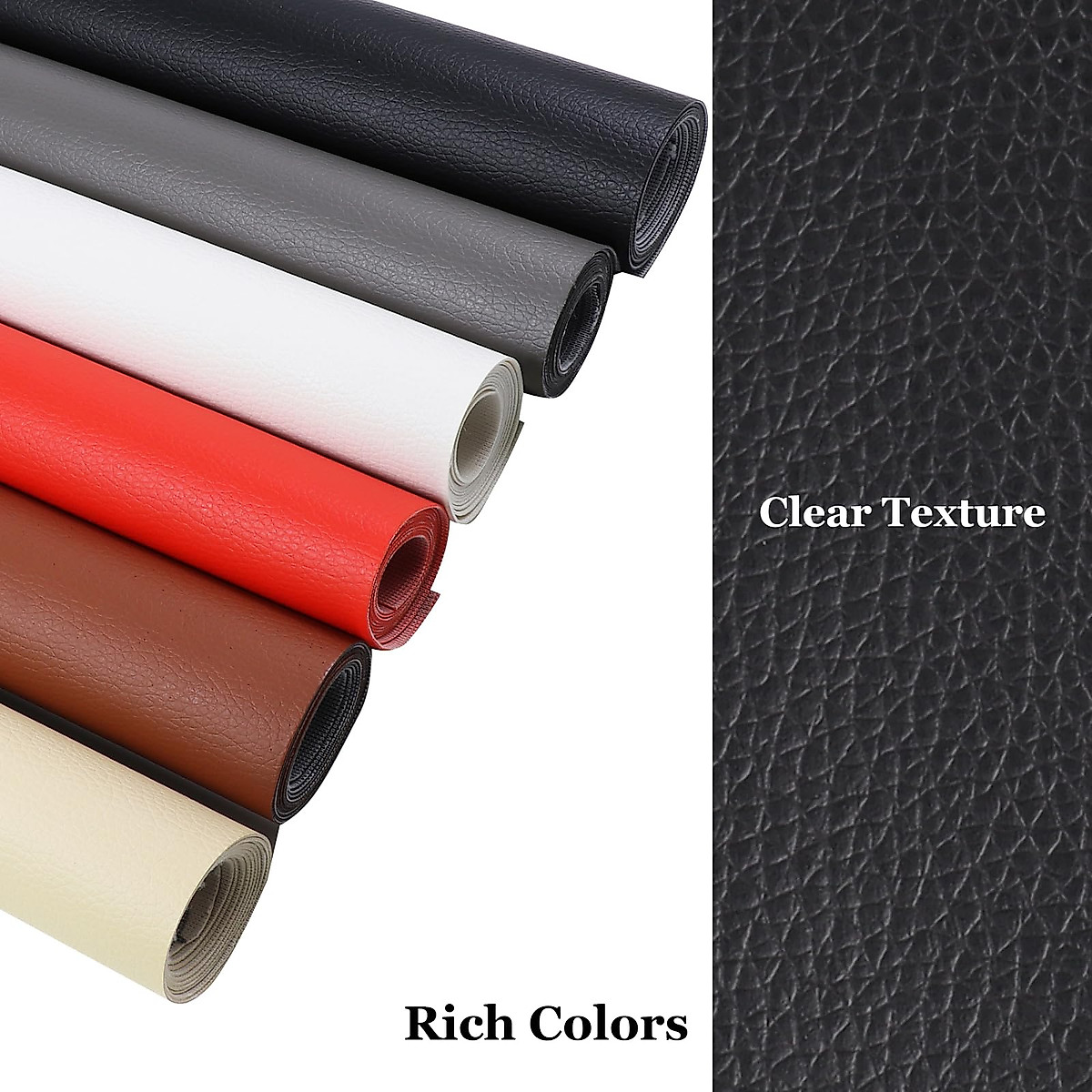 Vinyl Upholstery Fabric,Soft Faux Leather,Marine Vinyl Fabric,Indoor & Outdoor Synthetic Leather for Boat,Car,DIY Crafting (Brown, 36inchx54inch)