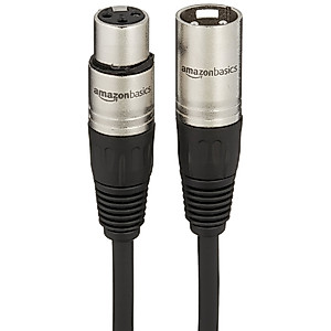 UA Volt 1 USB Audio Interface for recording, podcasting, and streaming & Amazon Basics Standard XLR Male to Female Balanced Microphone Cable, Durable & Flexible, Noise-Cancelling - 6 Feet, Black