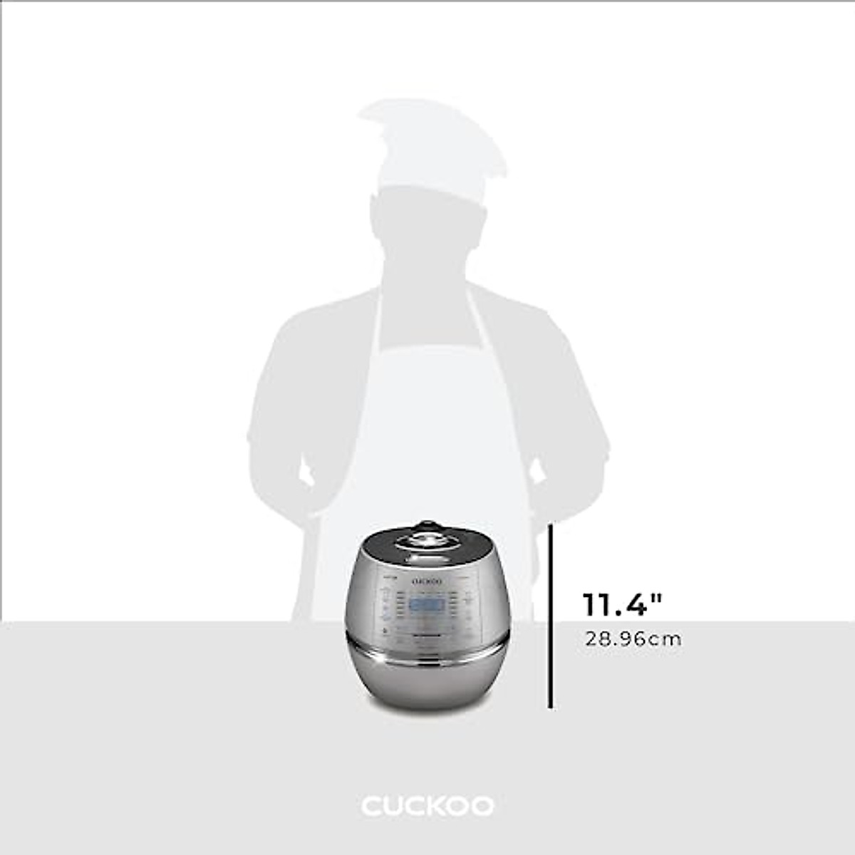 CUCKOO CRP-CHSS1009FN Induction Heating Pressure Rice Cooker, 10 cups, Metallic