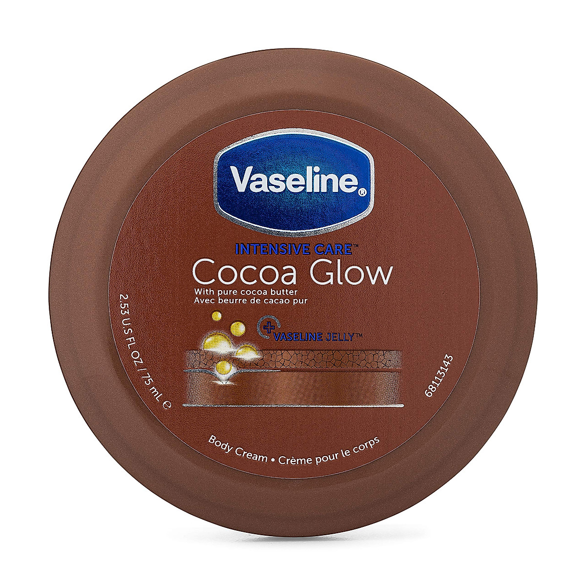 Vaseline Intensive Care Cocoa Glow Body Cream - 2.53 FL OZ