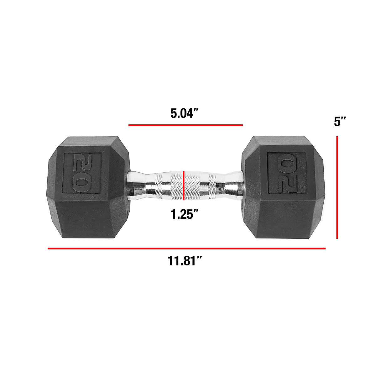 CAP Barbell Coated Hex Dumbbell Weights, Pair