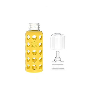 Lifefactory 9oz Glass Baby Bottle 2pk - Kale/Mango