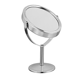 OSALADI Lighted Makeup Mirror Mirrors Makeup Mirror Simple Table Mirror Double Sided Mirror Cosmetic Mirror Vanity Mirror with Stand for Women Girls Desk Mirror Standing Mirror