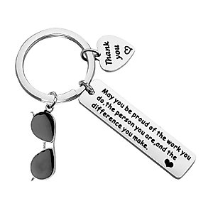 SEIRAA Security Guard Gift You Make a Difference Keychain Appreciation Thank You Gift for Safety Officer Security Officer (Security Guard keychain)