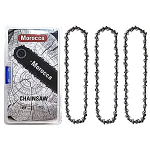 Morocca 3 Pack 8" Replacement Chainsaw Saw Chain for DeWalt DCPS620 DCPS620B DCPS620M1 20V MAX XR Li-Ion Pole Saw Pole Saw 34DL 043…