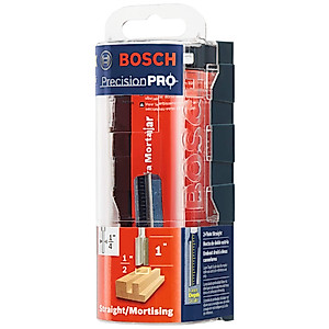 BOSCH 85227MC 1/2 In. x 1 In. Carbide-Tipped Double-Flute Straight Router Bit