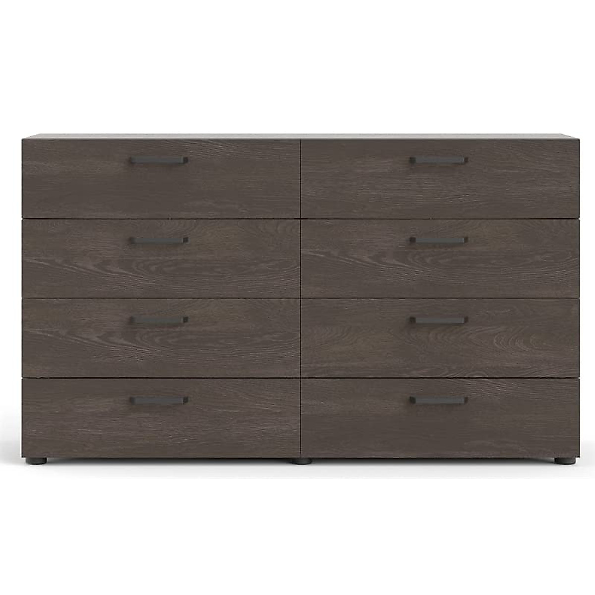 Tvilum Dallas 8 Drawer Double Dresser, Dark Chocolate