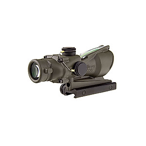 Trijicon ACOG TA31-D-100312 4x 32 Dual Illuminated Green Chevron .223 BAC Reticle Scope, OD Green