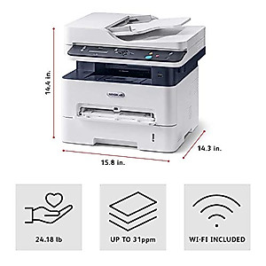 Xerox B205NI Monochrome Multifunction Printer, White