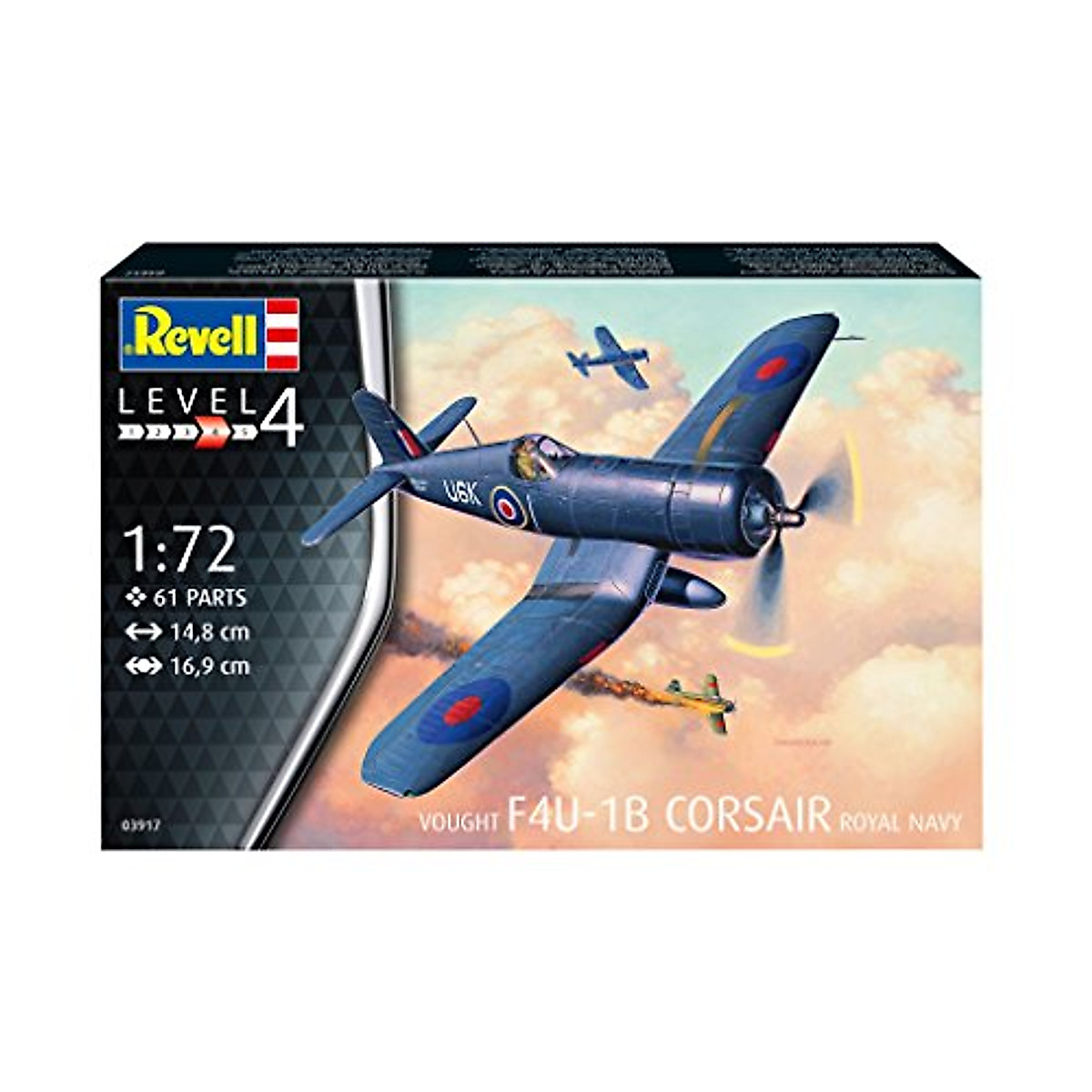 Revell 03917, Vought F4U-1B Corsair Royal Navy, 1: 72 Scale Plastic Model
