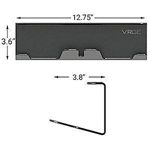 VRGE VR Stand Under Desk Storage Display Hook Organizer - Premium Metal - for Meta Oculus Rift S Quest 2, HTC Vive Pro, Sony Playstation PS5 VR2, Valve Index, Vive Cosmos and Mixed Reality Headsets