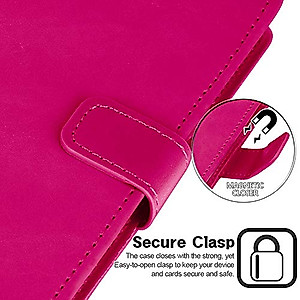 GOOSPERY Blue Moon Wallet for Samsung Galaxy Note 10 Plus Case (2019) Leather Stand Flip Cover (Hot Pink)