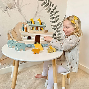 Bigjigs Toys, 100% FSC Certified Wooden Noahs Ark, Wooden Toys, Baby Toys, Toddler Toys, Noahs Ark Wooden Toy, Noahs Ark Toy, Christening Gifts For Girls and Boys