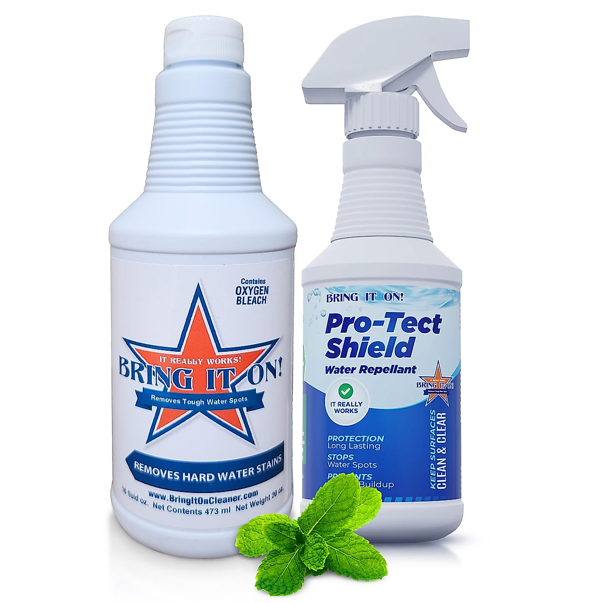 Hard Water Stain Remover Bring It on Cleaner & Sealant 16oz, Water Spots on Glass, Hard Water Buildup.