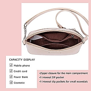 DAVIDJONES Faux Leather Hobo Purse and Wallet set for women Chain Dome Crossbody Small Bag