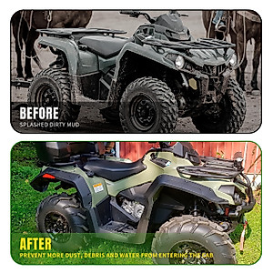 SAUTVS Fender Flares for Can-Am Outlander 450 500 570, Heavy Duty Front Rear Mud Flaps Kit for Can Am Outlander 450/500 / 570 L MAX EFI 2015-2021 Accessories (6pcs, Replace #715001909)