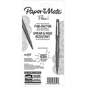Paper Mate Flair Felt Pens Medium Point Black Ink