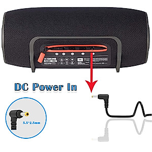 19V 65W AC Adapter Charger Cable for JBL Boombox Portable Wireless Bluetooth Waterproof Speaker (Black Blue Red) JBL Xtreme 2 Extreme 2 Cargador Cargar para Bocina JBL Power Charging Cord Replacement