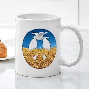 CafePress Peace In Ukraine Ceramic Coffee Mug, Tea Cup 11 oz