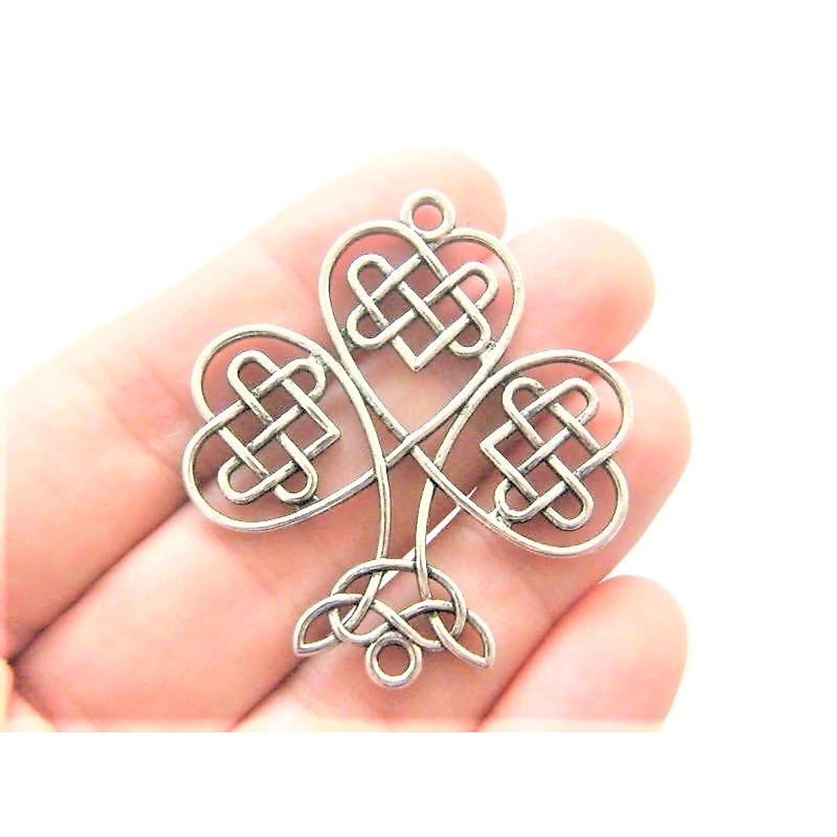 Mystic Celt Treasures- IRISH SHAMROCK SUNCATCHER -12" Irish Suncatcher, USA Handmade, Gift Wrapped, Irish, Shamrock, Ireland, Hearts, Emerald, Clover, Gift