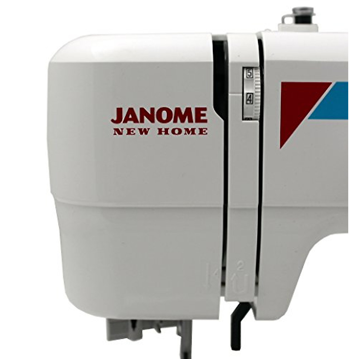 Janome MOD-19 Easy-to-Use Sewing Machine with 19 Stitches, Automatic Needle Threader and 5-Piece Feed Dogs,white