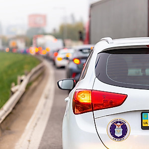 United States Military Air Force Metal Auto Decal Emblem, 4 Inch