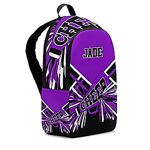 Cheer Purple CheerleadersBackpack Laptop Bag Daypack for Hiking Adult Christmas Gift
