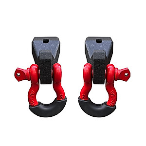 Vijay Front Tow Hook Mount Bracket and D-Ring Fit 2007-2013 Chevy/GMC 1500