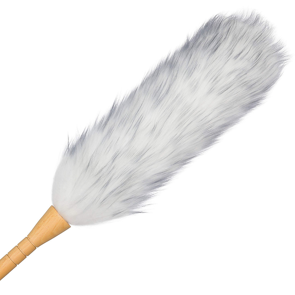REDECKER Lambswool Duster, Natural Magnet for Dust and Fine Particles, Cleans Without Scratching, 29-1/2 inches - Lambs Wool Dusters for Cleaning - Lambs Wool Duster, Made in Belgium Reusable Duster