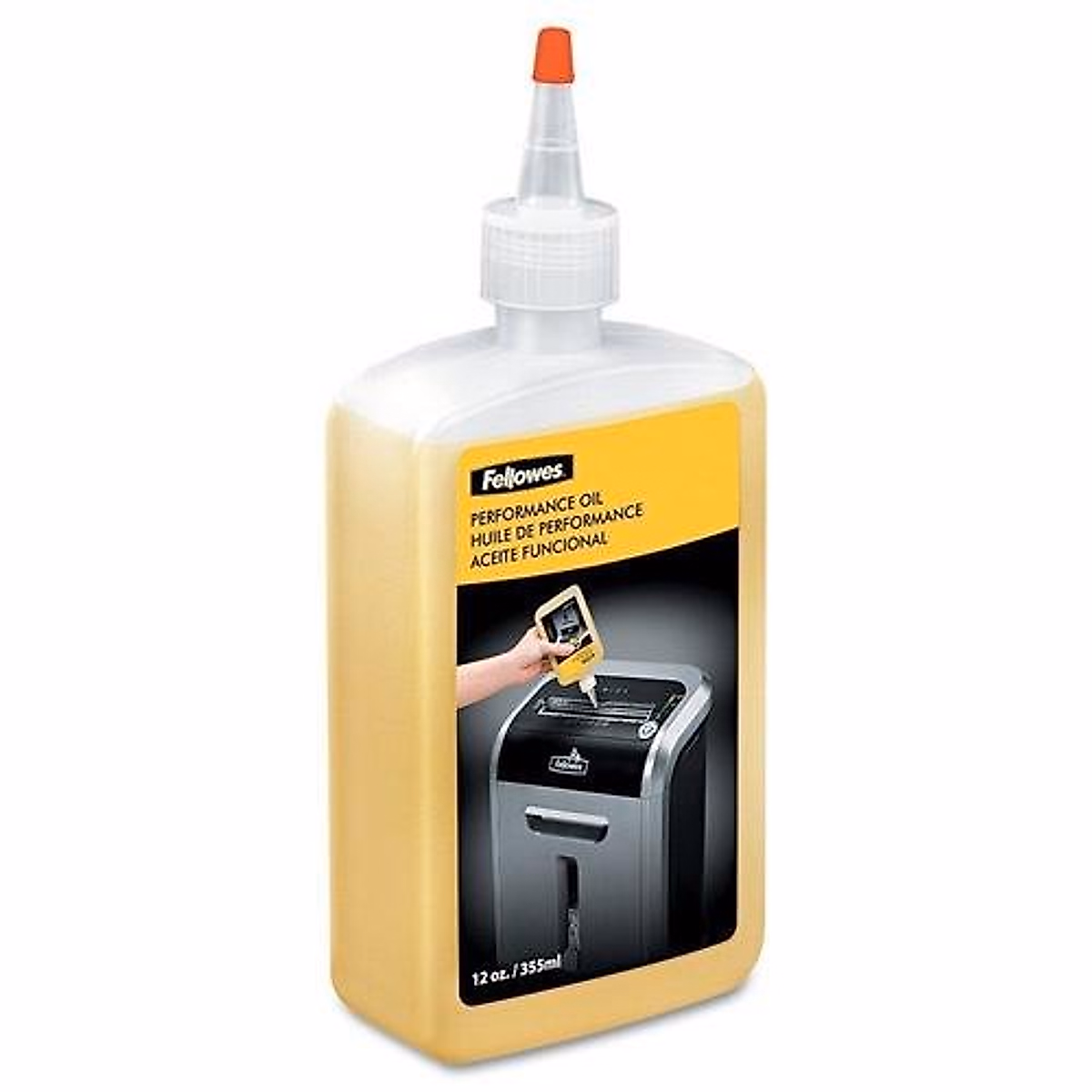 Fellowes 3 X Shredder Oil, 12 oz. Bottle with Extension Nozzle (35250), 3-Pack