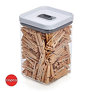 Copco Food and Organization Storage Container with Airtight Lid, 4.43-Quart, Clear