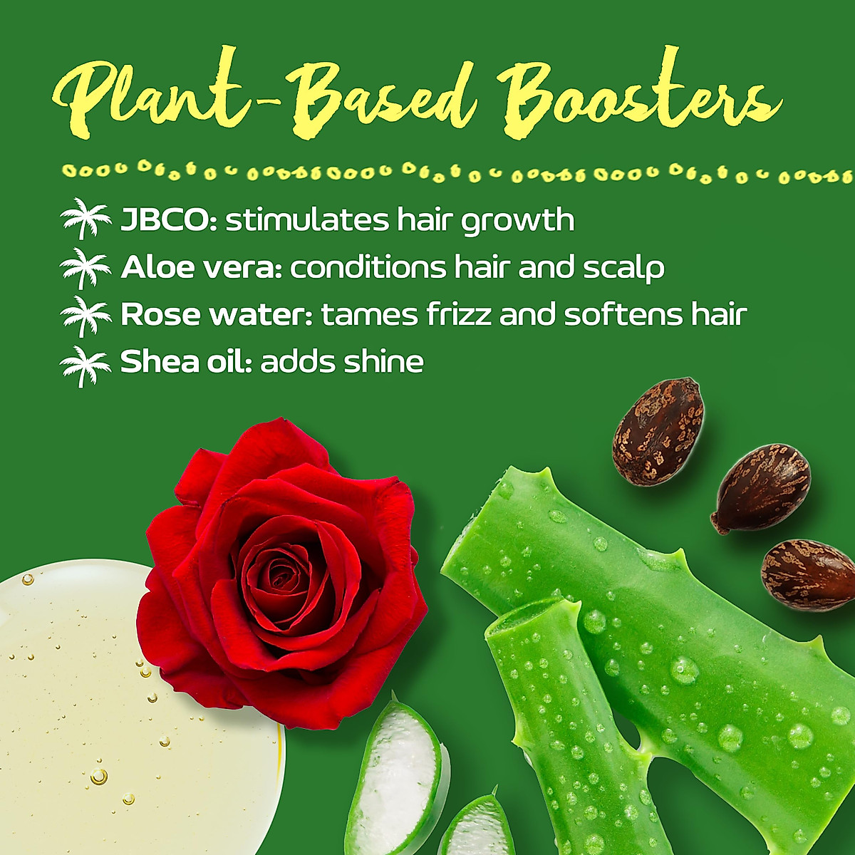 Tropic Isle Living Hair Gro Leave-In Mist 8oz | Jamaican Black Castor Oil with Rose Water, Aloe Vera & Shea Oil Infused | Detangles and Treats Damaged Hair