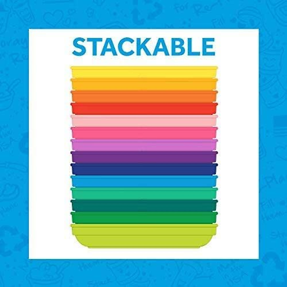 Re Play 6pk - 7" Divided Plates for Baby, Toddler & Child Feeding in Yellow, Lime, Pink, Purple, Aqua & Sky Blue - BPA Free- Made in USA from Eco Friendly Recycled Milk Jugs - Sorbet - Set of 6