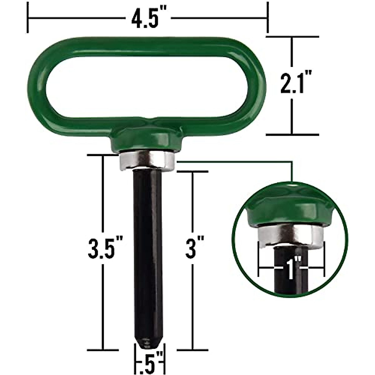 Lawn Mower Trailer Hitch Pins - Ultra Strong Neodymium Magnet Trailer Gate Pin LP63768 for John Deere Craftsman Cub Cadet Exmark Toro Lawn Tractor