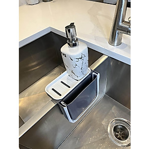 Sponge Holder for Kitchen Sink, Sponge Caddy, Dish Brush Holder, Kitchen Sink Caddy, Kitchen Accessories, kitchen sink sponge caddy, dish soap holder, Kitchen Sink Organizer, Sink Sponge Holder