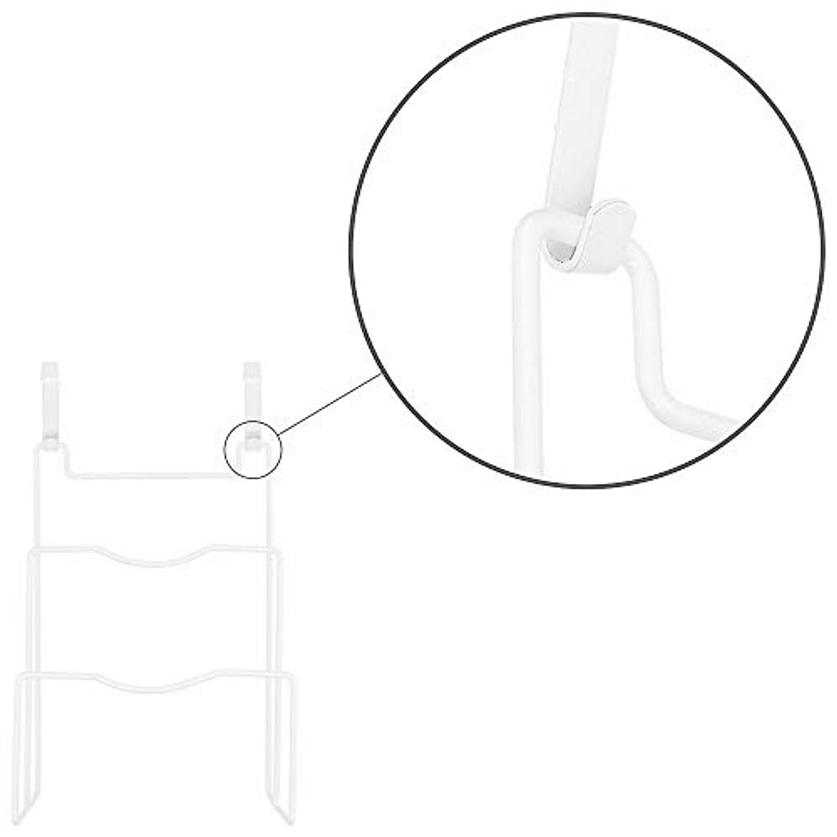 Pot & Pan Lid Hanging Organizer Rack, Set of 2, White - Southern Homewares - Kitchen and Pantry Storage Hanger