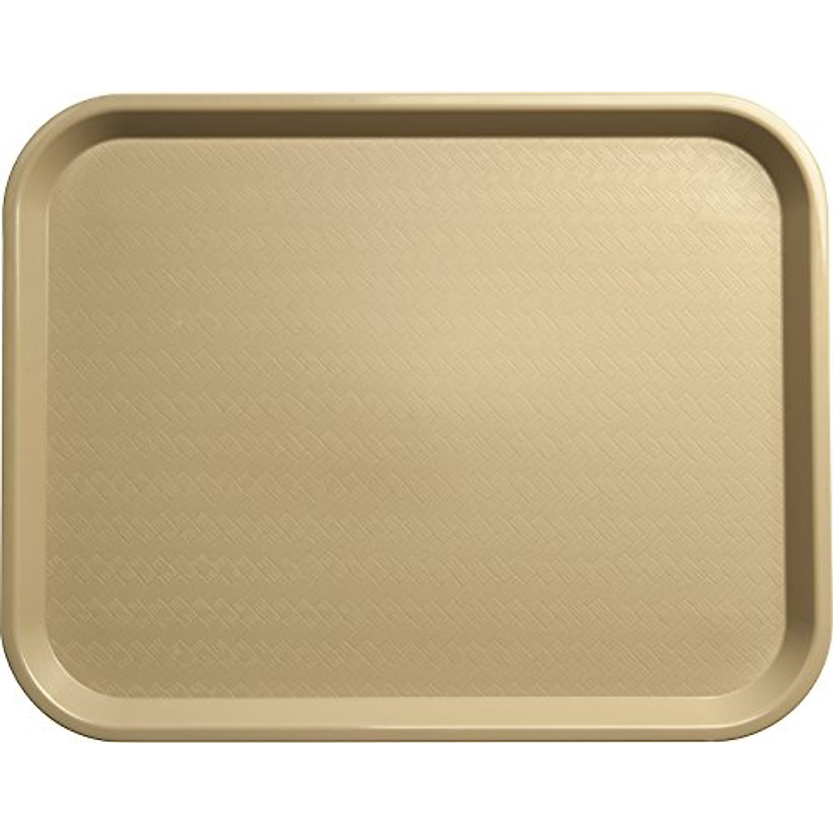 Carlisle FoodService Products Cafe Plastic Fast Food Tray, 14" x 18", Beige, (Pack of 12)